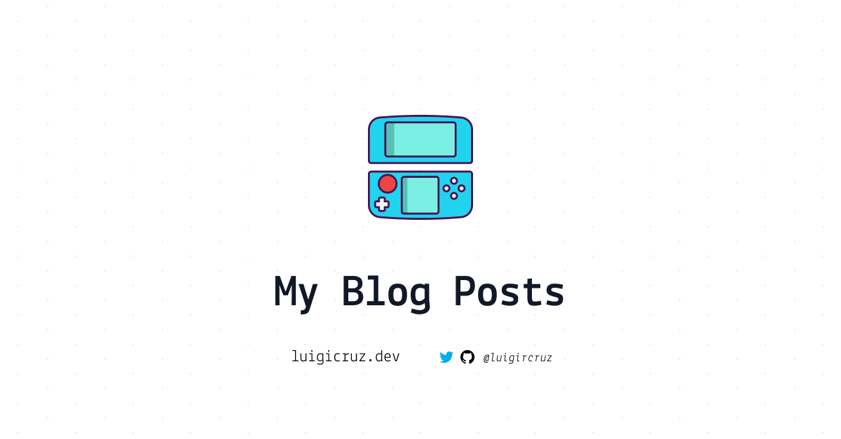 My Blog Posts